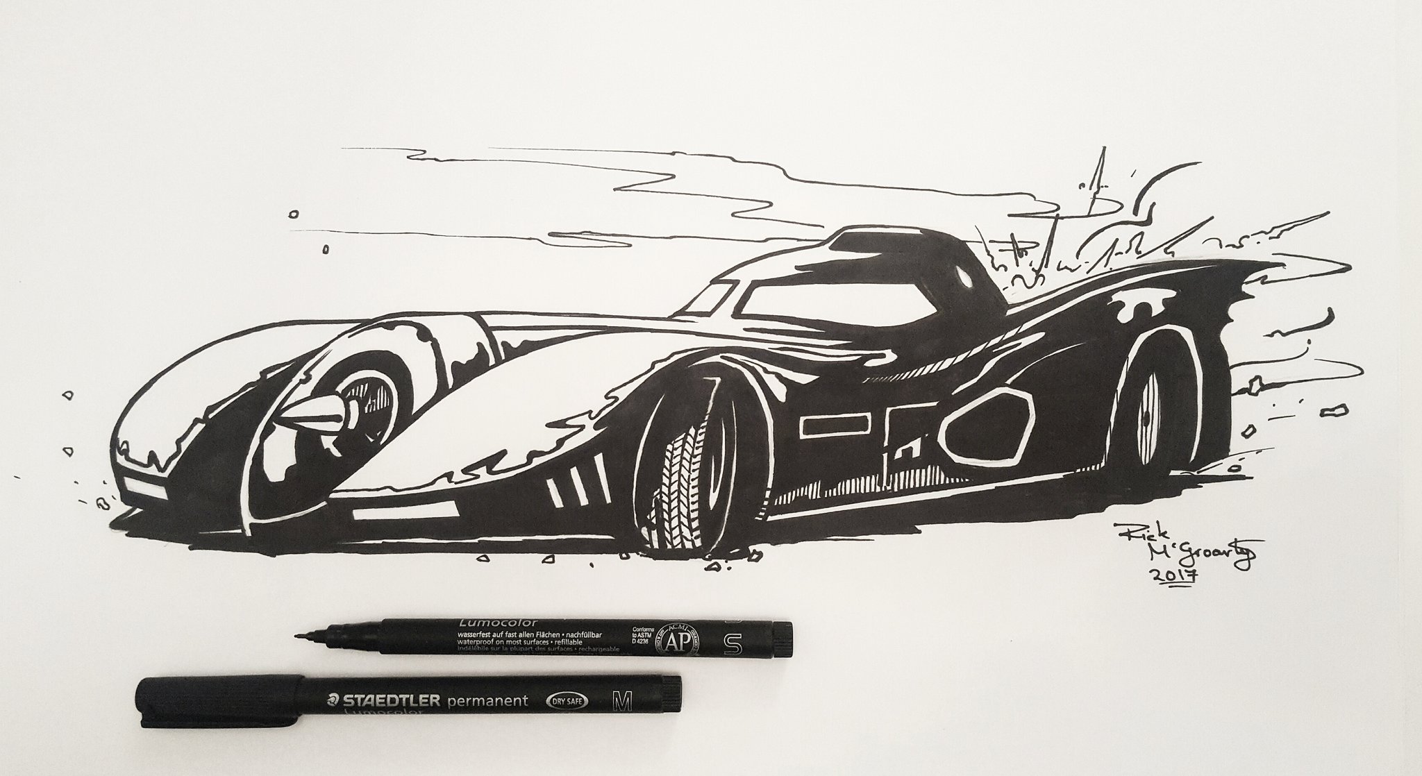 Batmobile Drawings