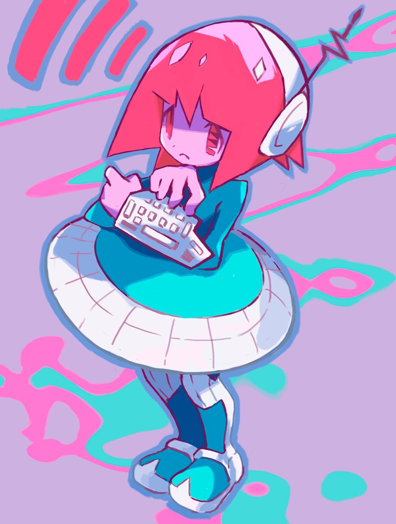 「telepathic scientist girl who is also ap」|(f-___-)f 🌈のイラスト