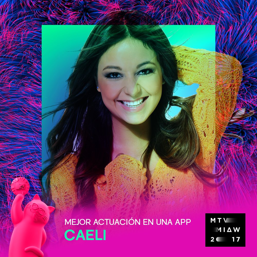 Y la mejor actuación en una app va para... @caelike 😺👏 #mtvmiaw2017 ...