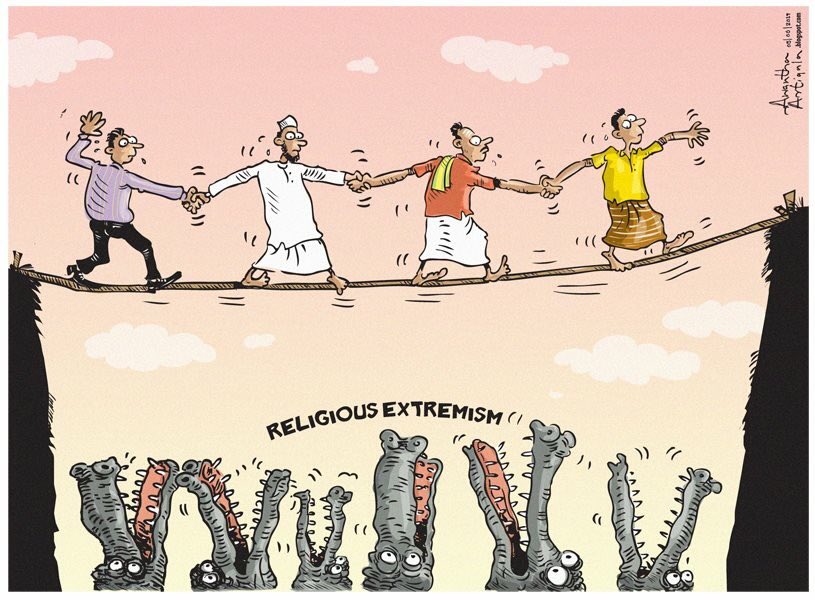 Religious Extremism Cartoon