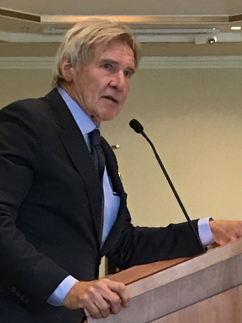 .MassDOT Aeronautics Jeff DeCarlo there as Harrison Ford receives Aero ...