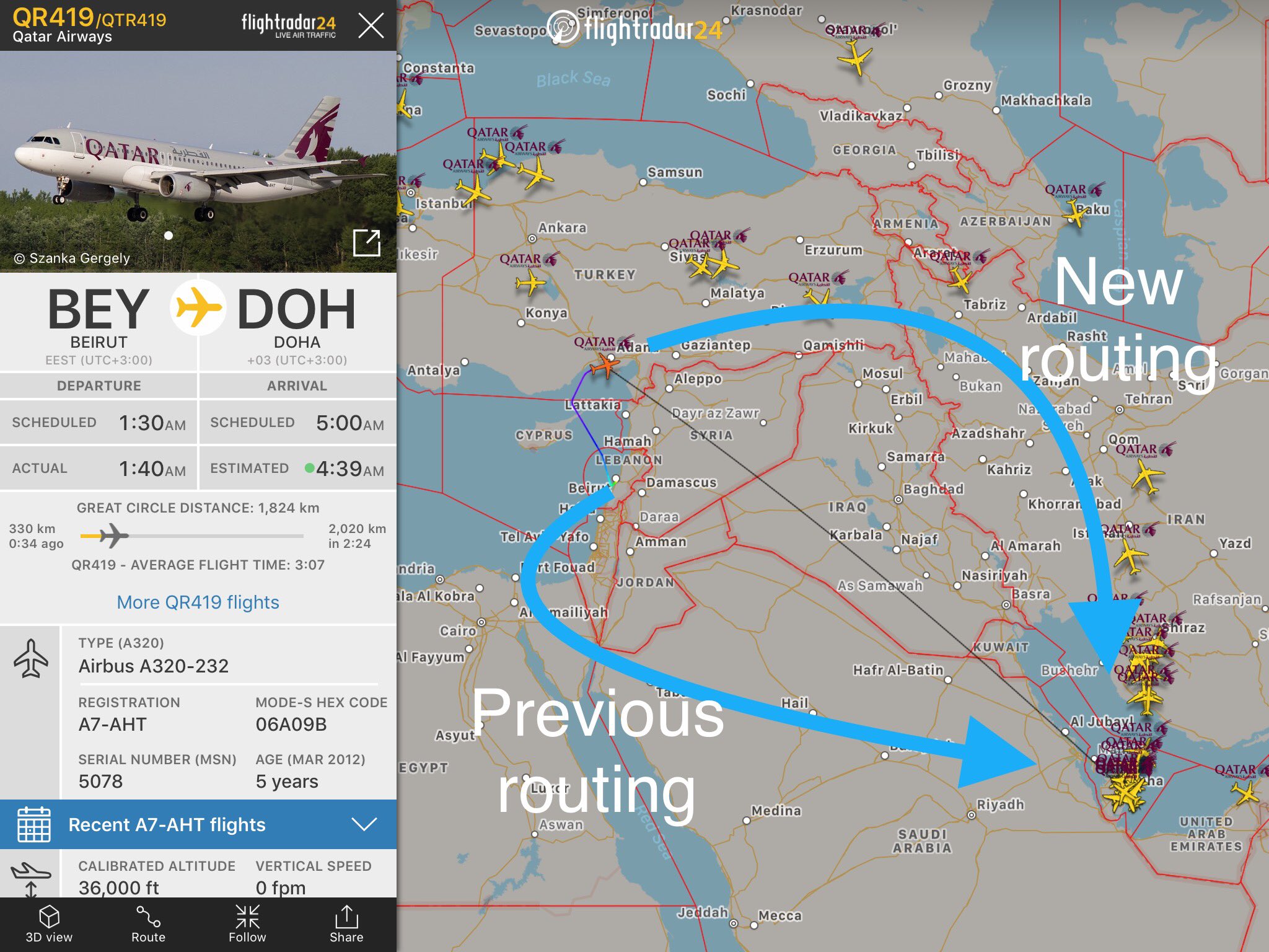 Qatar Airways Route Map Qatar Airways Adds Boeing 737 MAX Tbilisi