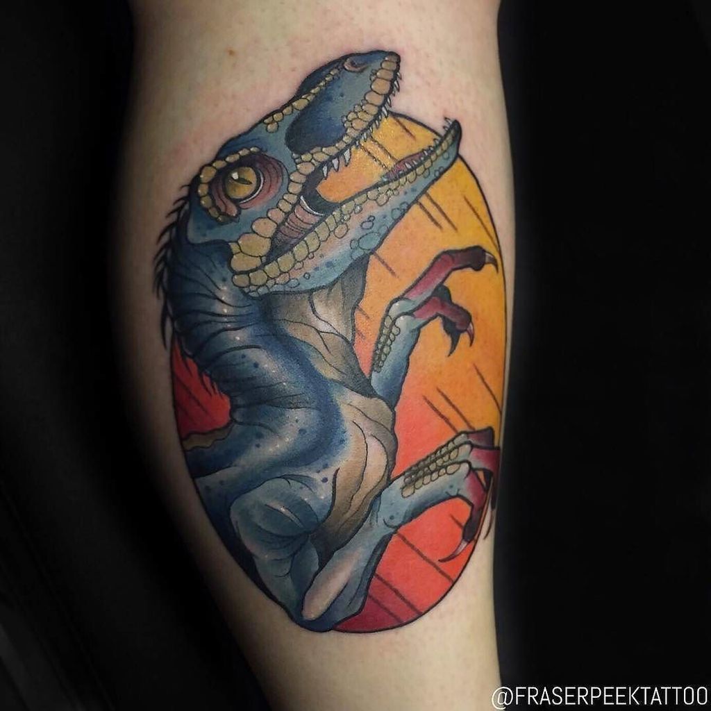 Traditional Raptor Tattoo