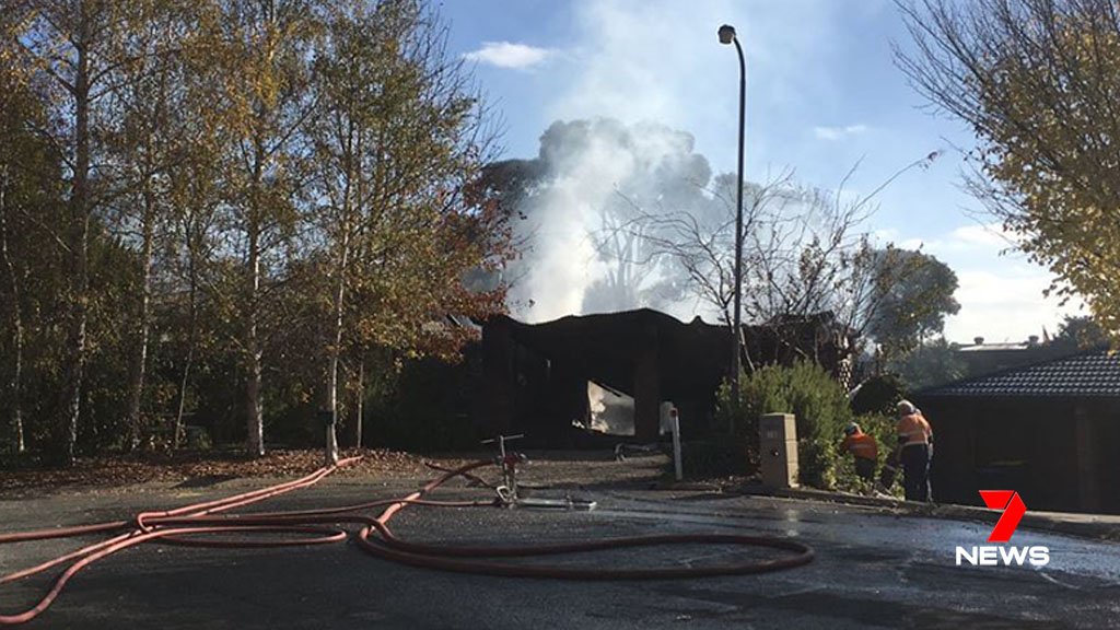 Fire has destroyed a house in Acacia Court, Mount Barker in the ...