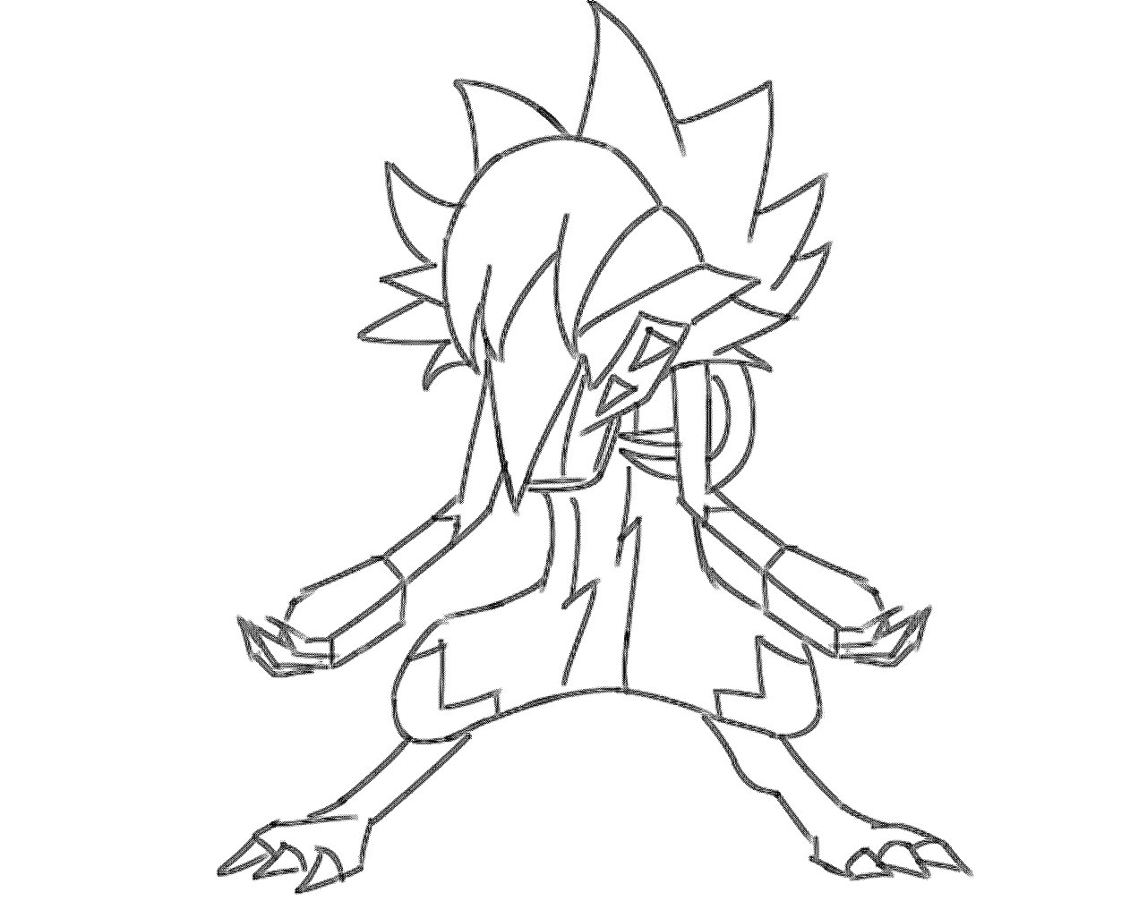 Pokemon Lycanroc Coloring Pages Some Laikaheads And A Couple Road Boys