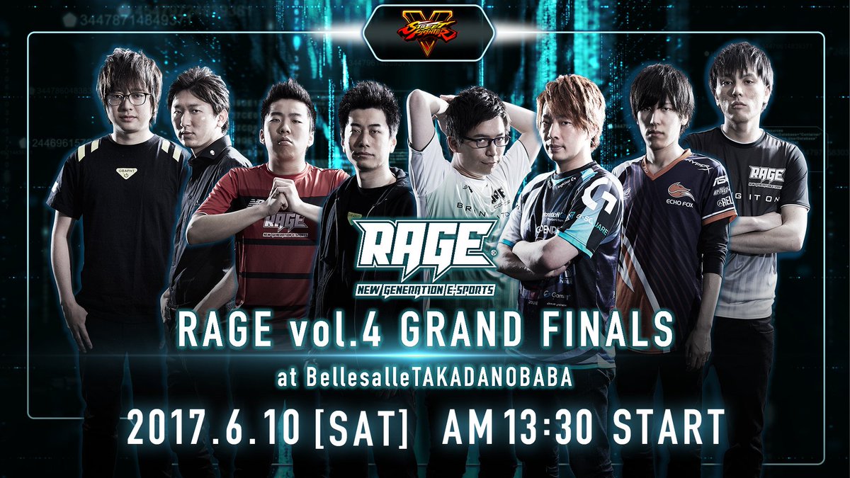 SFV RAGE vol.4 FINALS this Saturday : r/StreetFighter