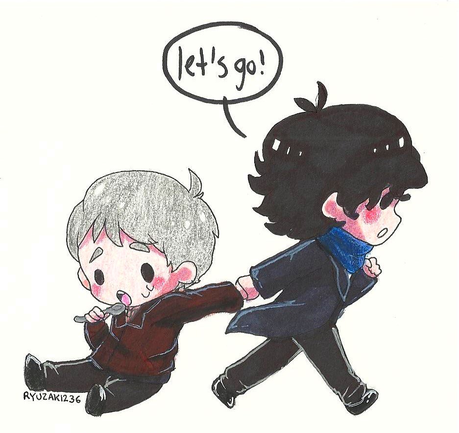 Chibi Sherlock And John