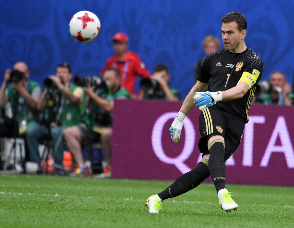 👏🏻 russia 'keeper igor akinfeev wins his 100th cap today! - scoopnest.com