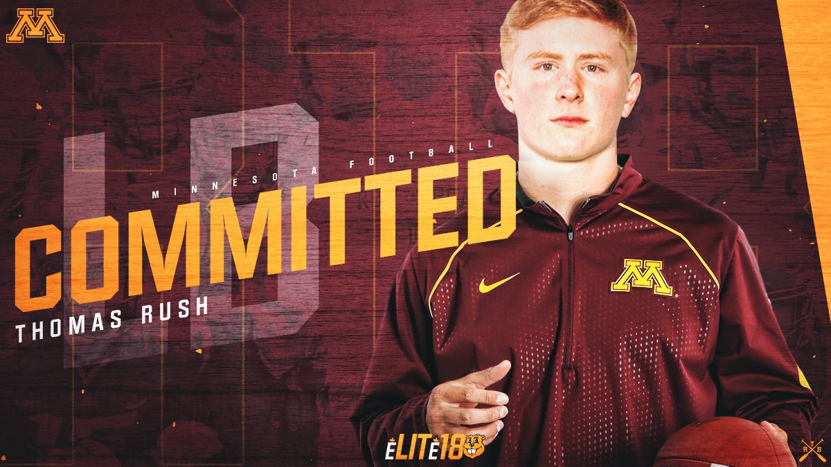 2018 3* LB Thomas Rush commits to Minnesota : r/CFB