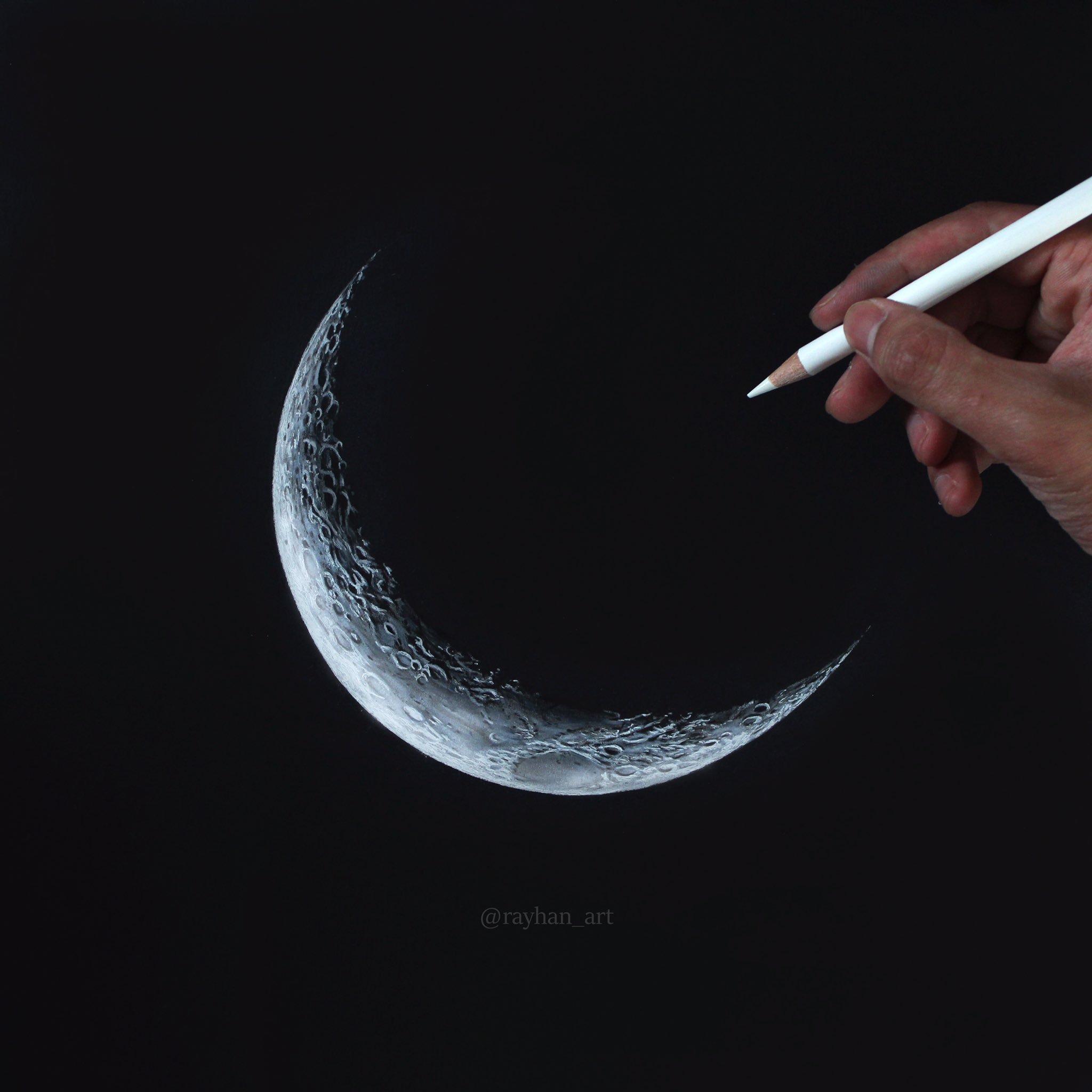 Half Moon Drawing Pencil