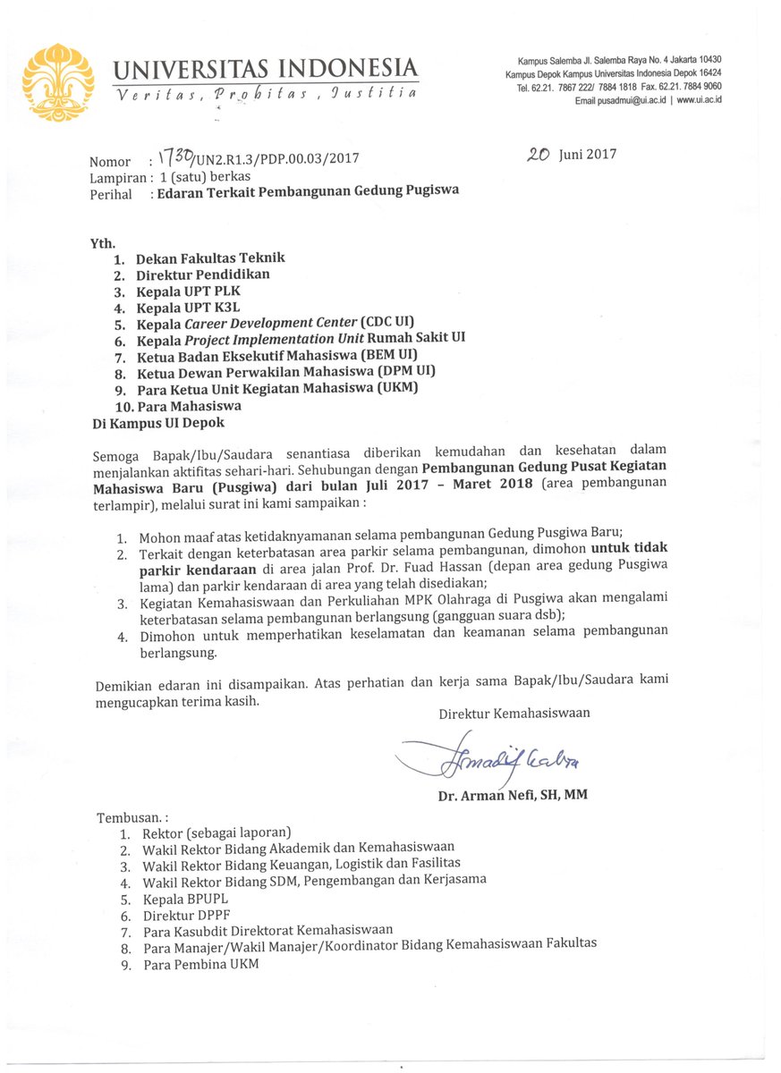 Contoh Surat Rekomendasi S 3 Ui - Delinewstv