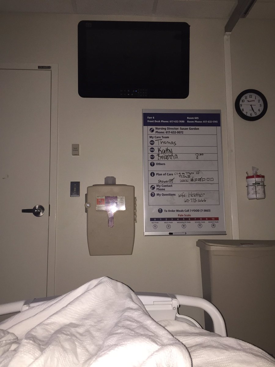 Hospital Room View From Bed