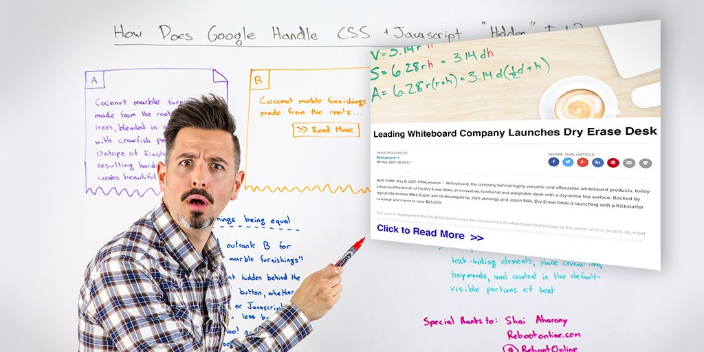 How Does Google Handle CSS + Javascript “Hidden” Text? – Whiteboard ... How Does Google Handle CSS + Javascript “Hidden” Text? – Whiteboard ...