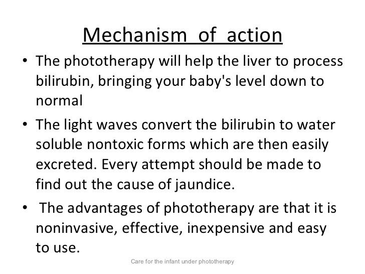Phototherapy For Jaundice Mechanism