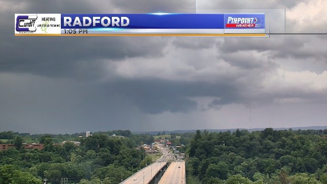 John Carroll on Twitter: “Strong storms moving into Radford, as of 1 pm ...