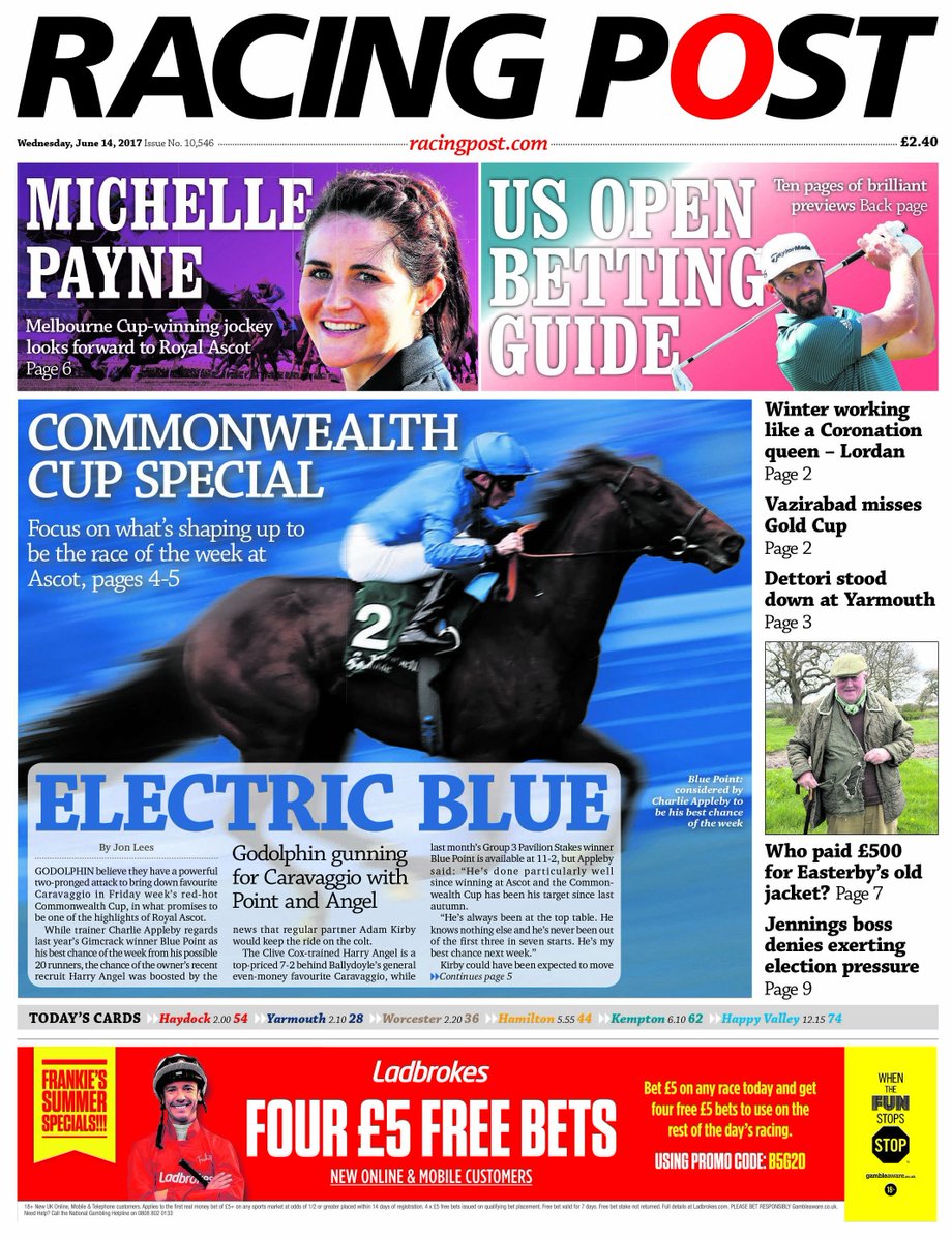 Wednesday's Racing Post: latest news in the build-up to Royal Ascot ...