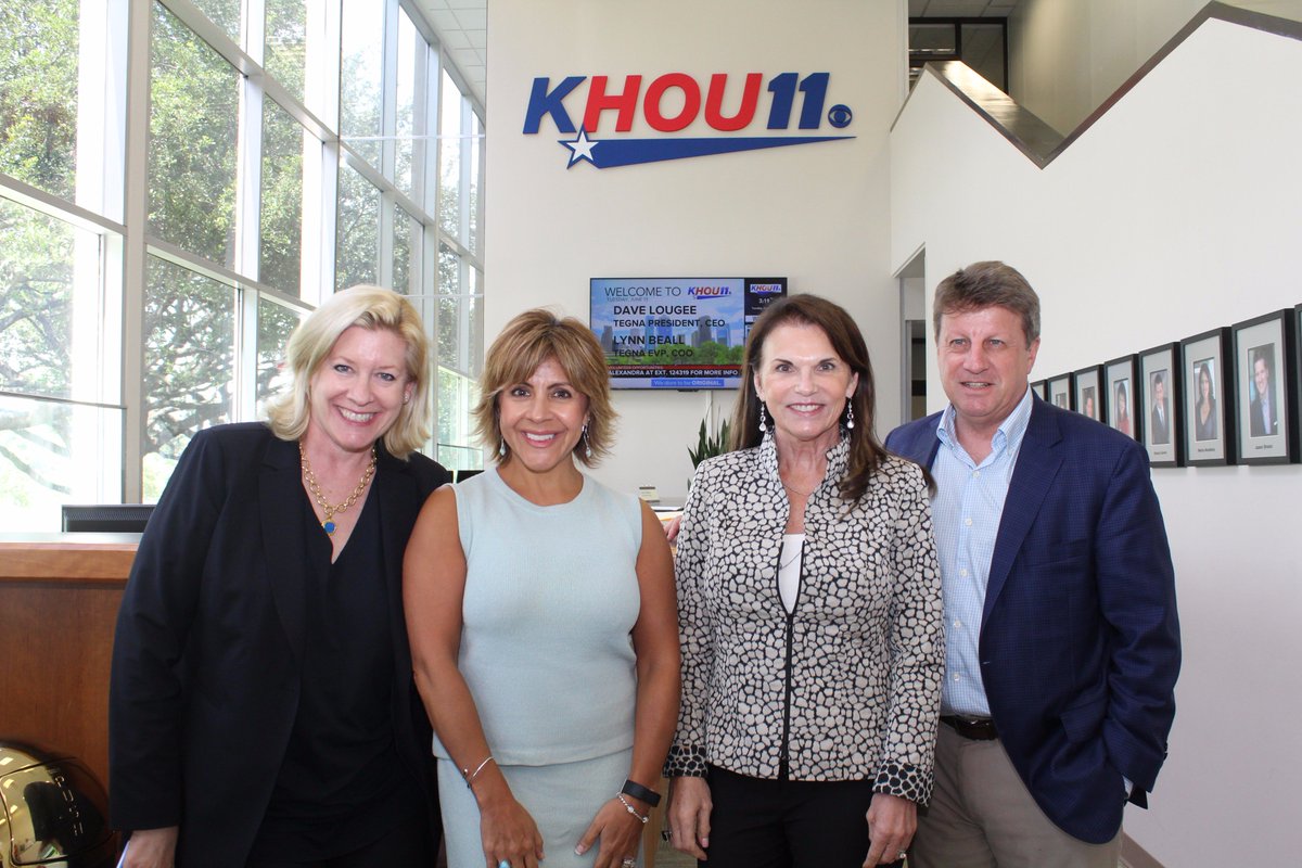 KHOU 11 welcomed Dave Lougee, President, CEO and Lynn Beall, EVP, COO ...