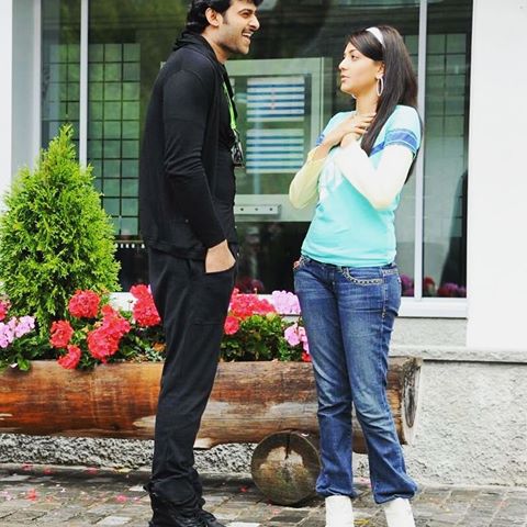 Prabhas And Kajal In Darling Movie Wallpapers
