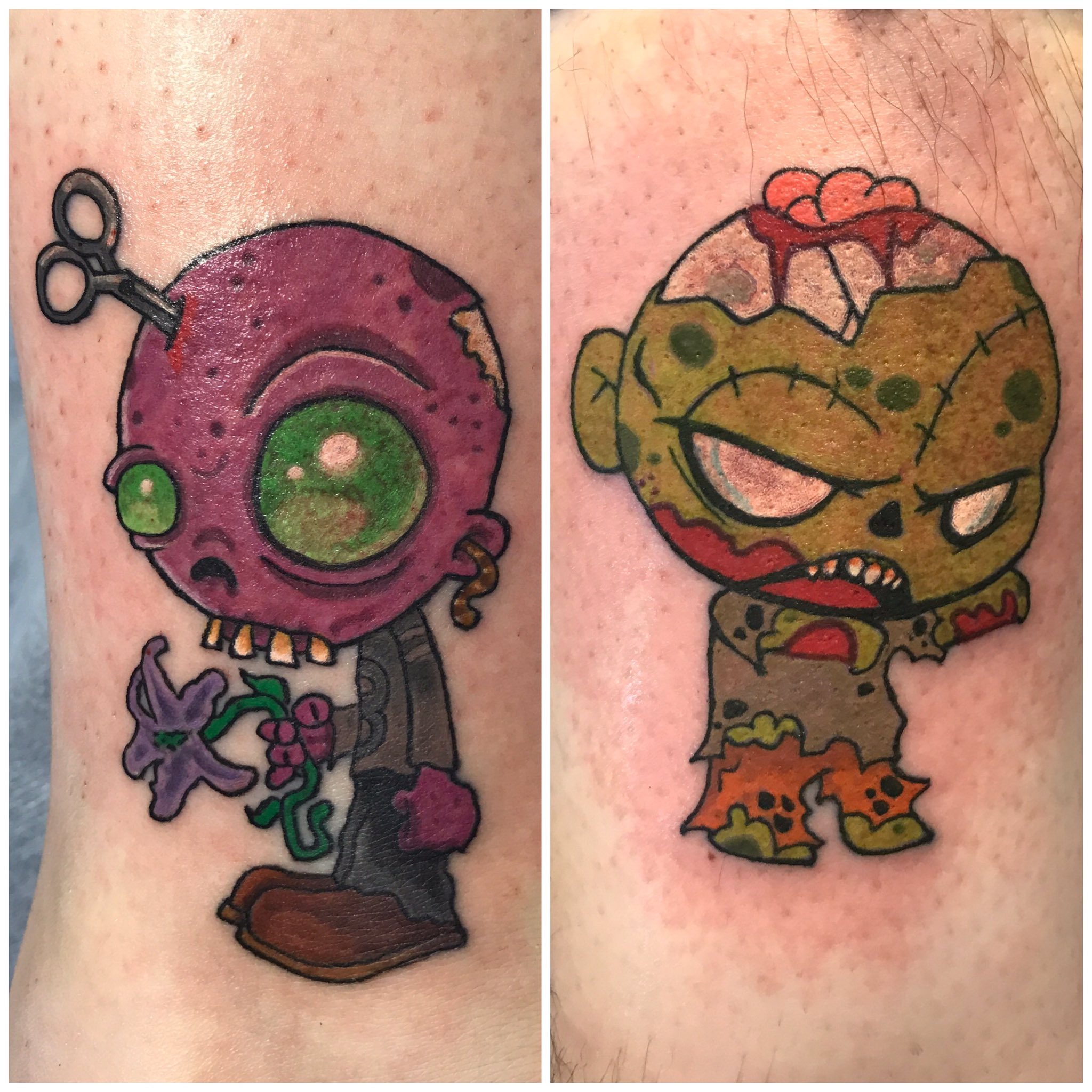 Cute Zombie Tattoo Designs