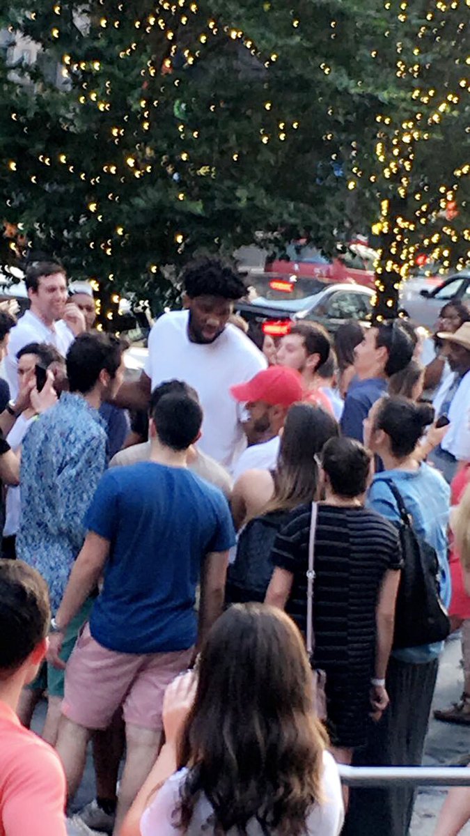 Tyler Brosious on Twitter: "Joel Embiid showing up to Center City SIPS confirms he is the hero ...