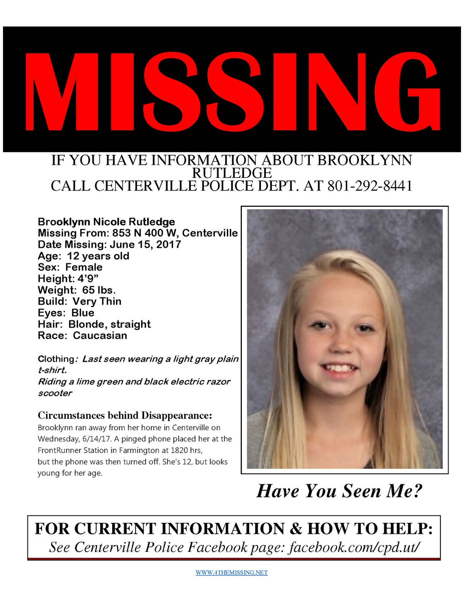 Missing Person Poster Have You Seen Me