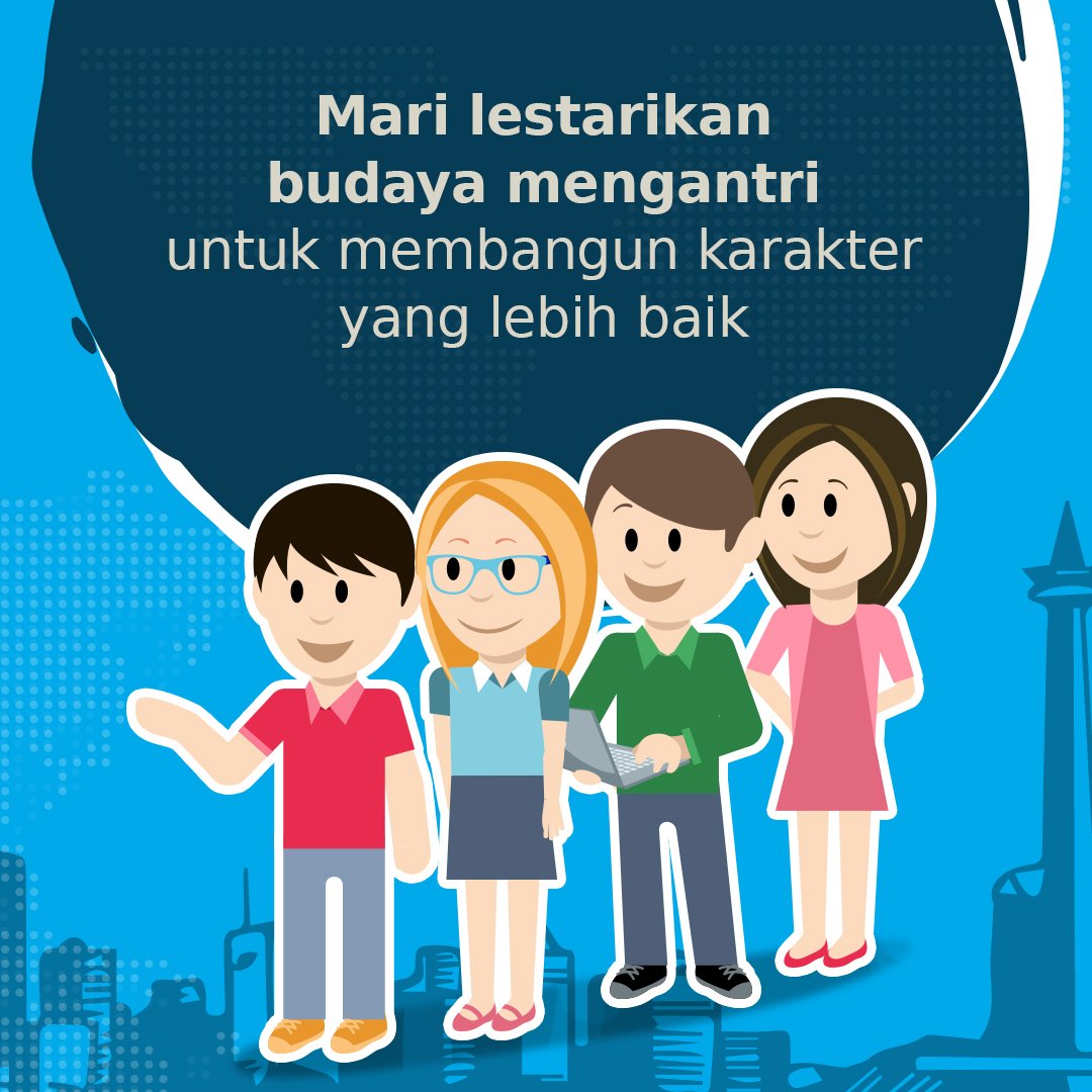 Poster Budaya Antri - Perumperindo.co.id