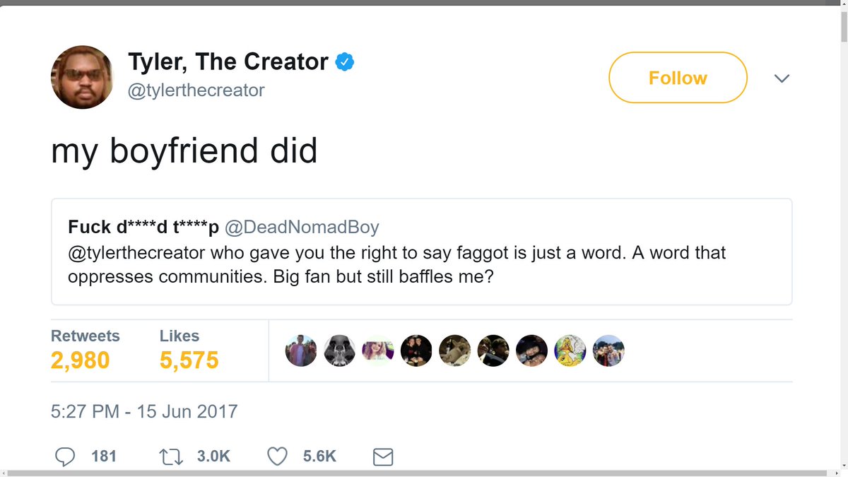 Tyler The Creator Tweets About Frank Ocean