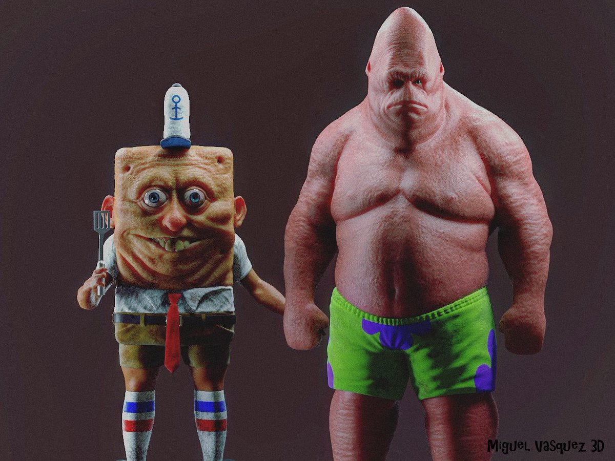 Killer Spongebob And Patrick