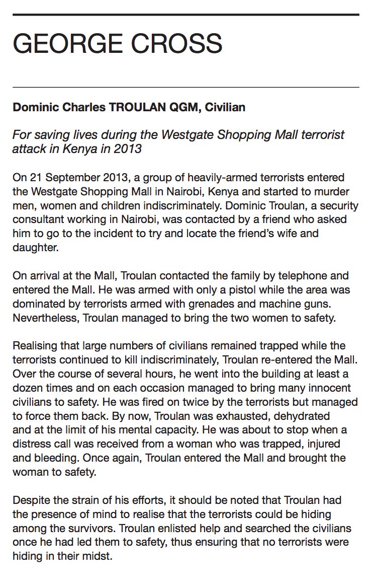 Dominic Troulan – George Cross (Westgate Mall, Kenya) – Chat Forum ...