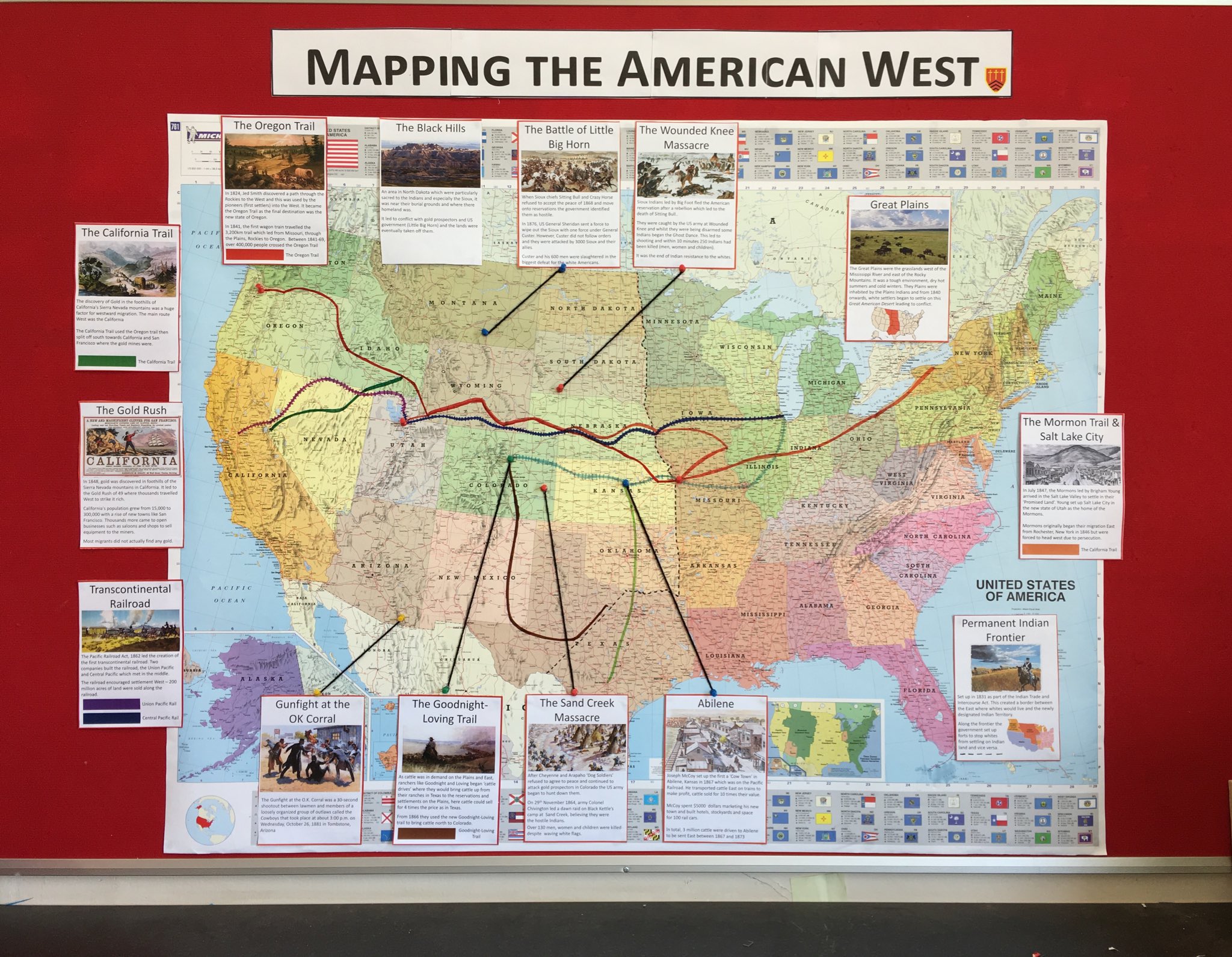 Greg Thornton on Twitter: "Display 1/3 complete - Mapping the American ...