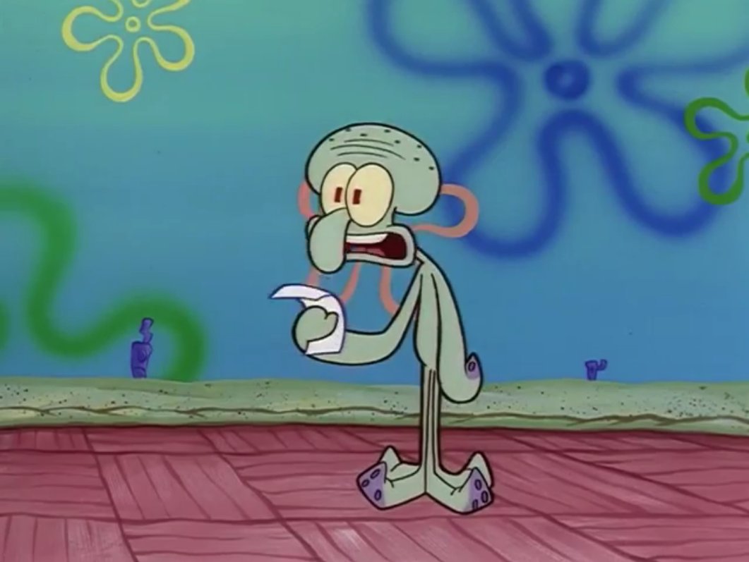 Spongebob The Paper Squidward