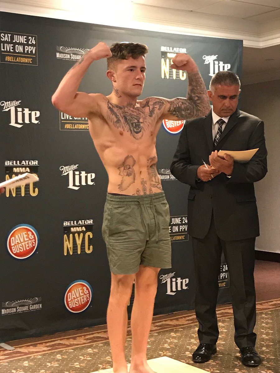 Bellator180 weigh-in results: James Gallagher (StrabanimalMMA) – (144.4 ...