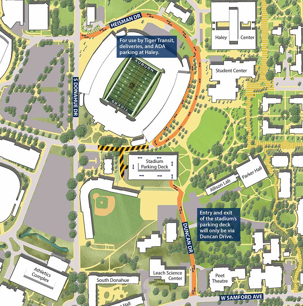 Auburn University Campus Map