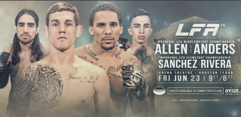 [Official] Legacy Fighting Alliance 14: Allen vs. Anders on AXS TV ...