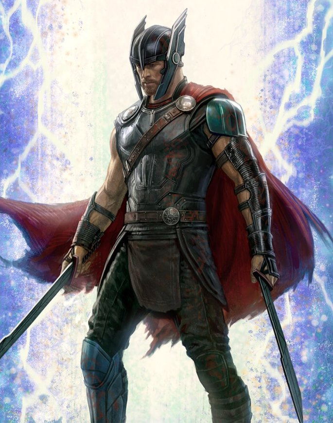Thor With His Helmet On