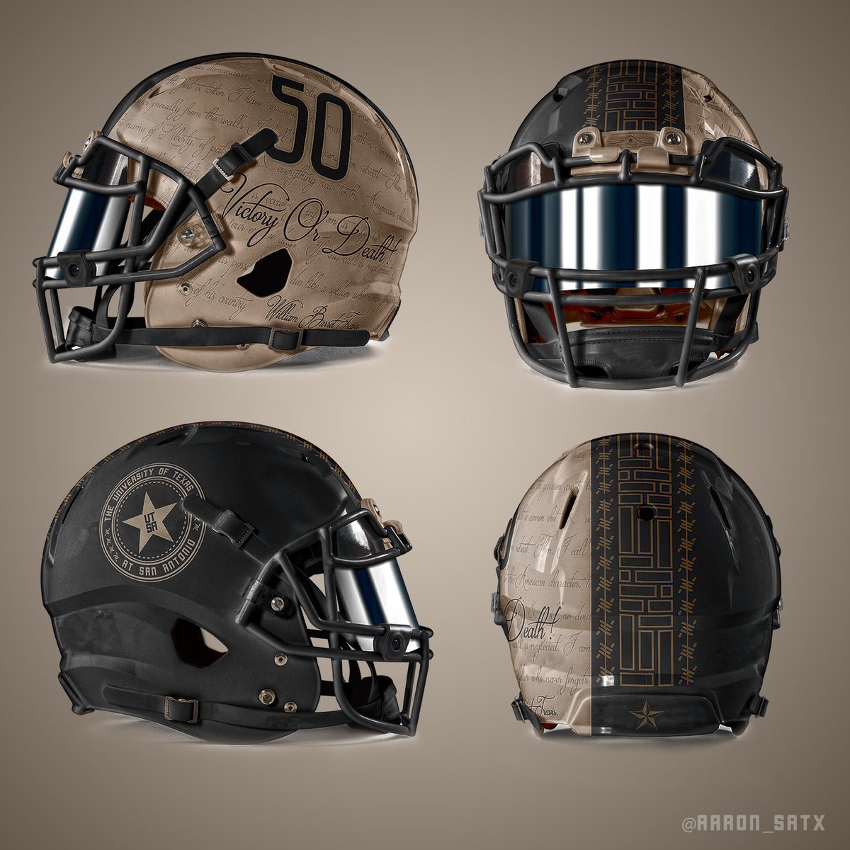 Proposed "Remember the Alamo" Helmets for UTSA : r/CFB