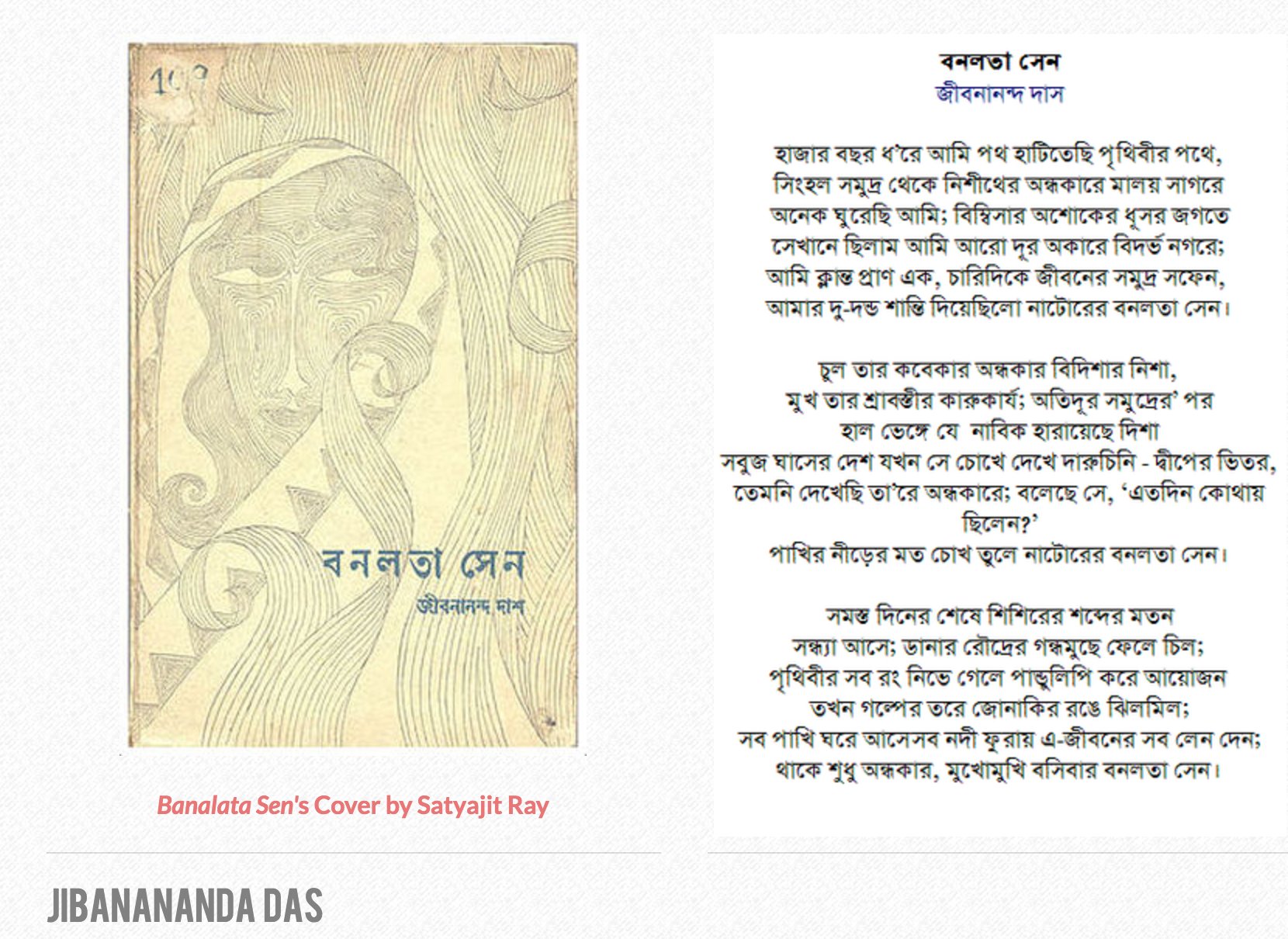 Jibanananda Quotes Jibanananda Das Wikipedia