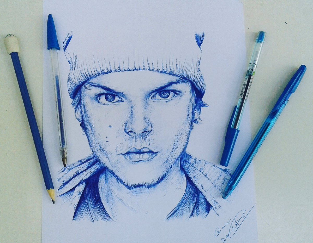 Pencil Avicii Portrait drawing Art & Collectibles etna.com.pe