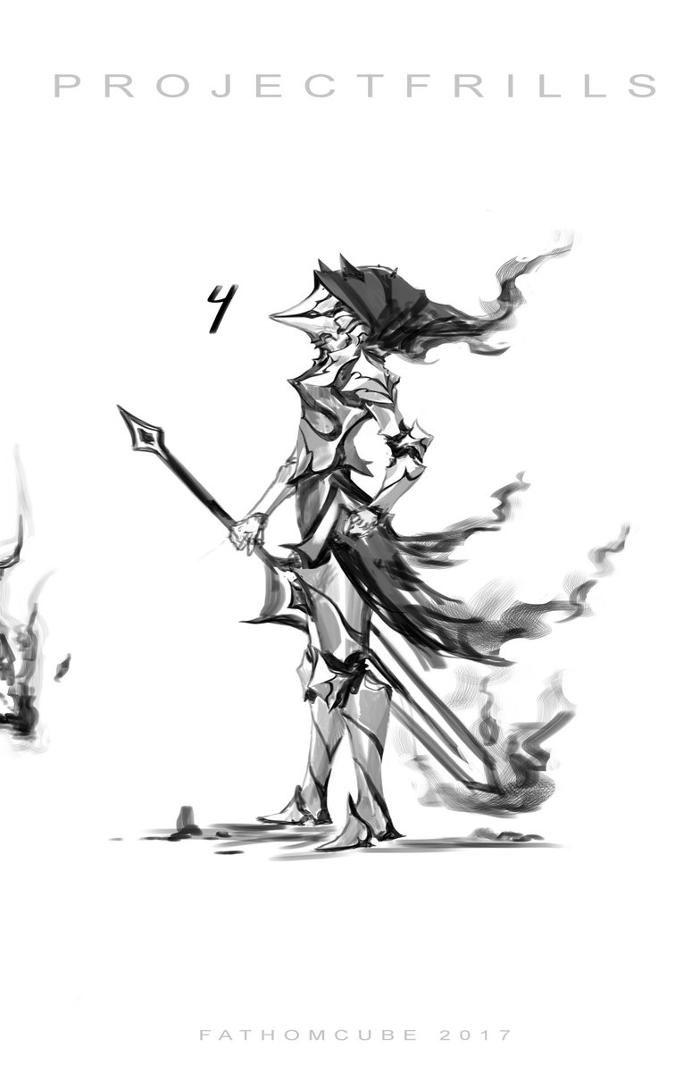 「Here's a #Lyn sketch of my character from #BladeAndSoul~ 」FATHOMCUBEの漫画