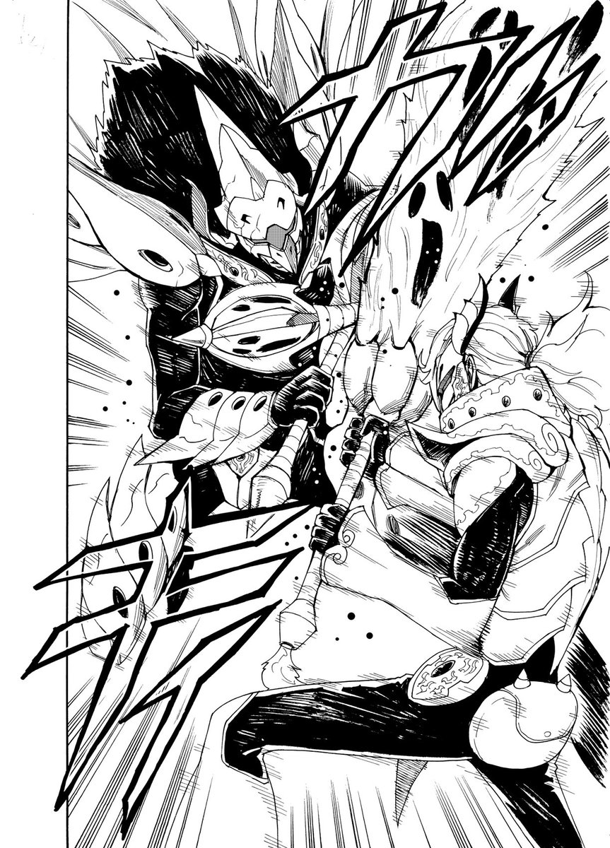 「6月15日「ゴー・トゥ・ヘルン」76話無料配信!!! https://t.co/N0yJk13Ztz 」しいたけ元帥🍄「チート筋肉」💪の漫画