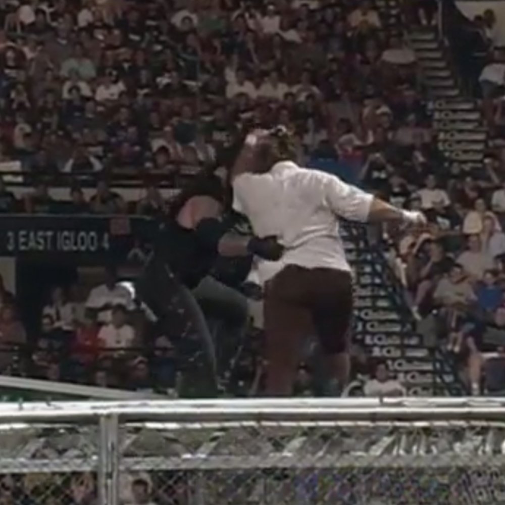 19 years ago today, The Undertaker threw Mankind off the Hell in a Cell ...