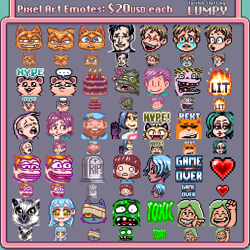 Custom Pixel Art Twitch Emotes Pixel Art Commission F - vrogue.co Custom Pixel Art Twitch Emotes Pixel Art Commission F - vrogue.co