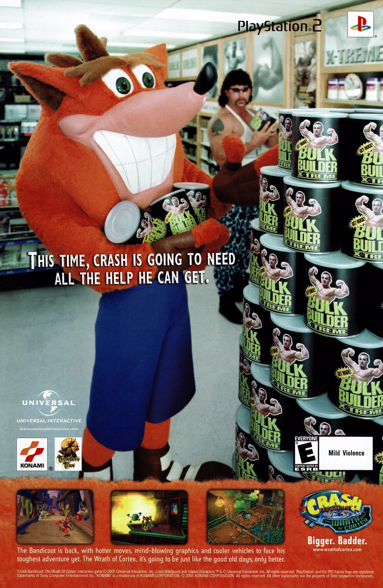 VideoGameArt&Tidbits on Twitter: "Crash Bandicoot: The Wrath of Cortex - PlayStation 2 ad (2001 ...
