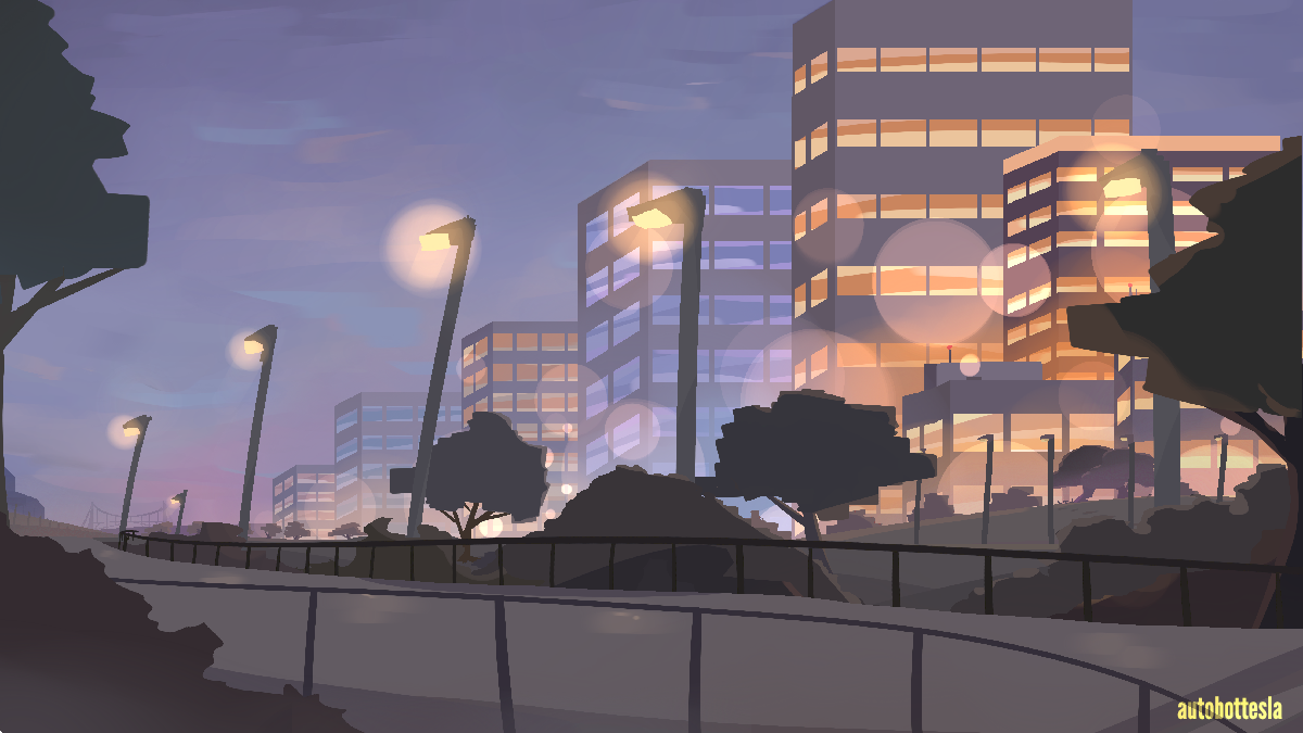 Twitter Background City