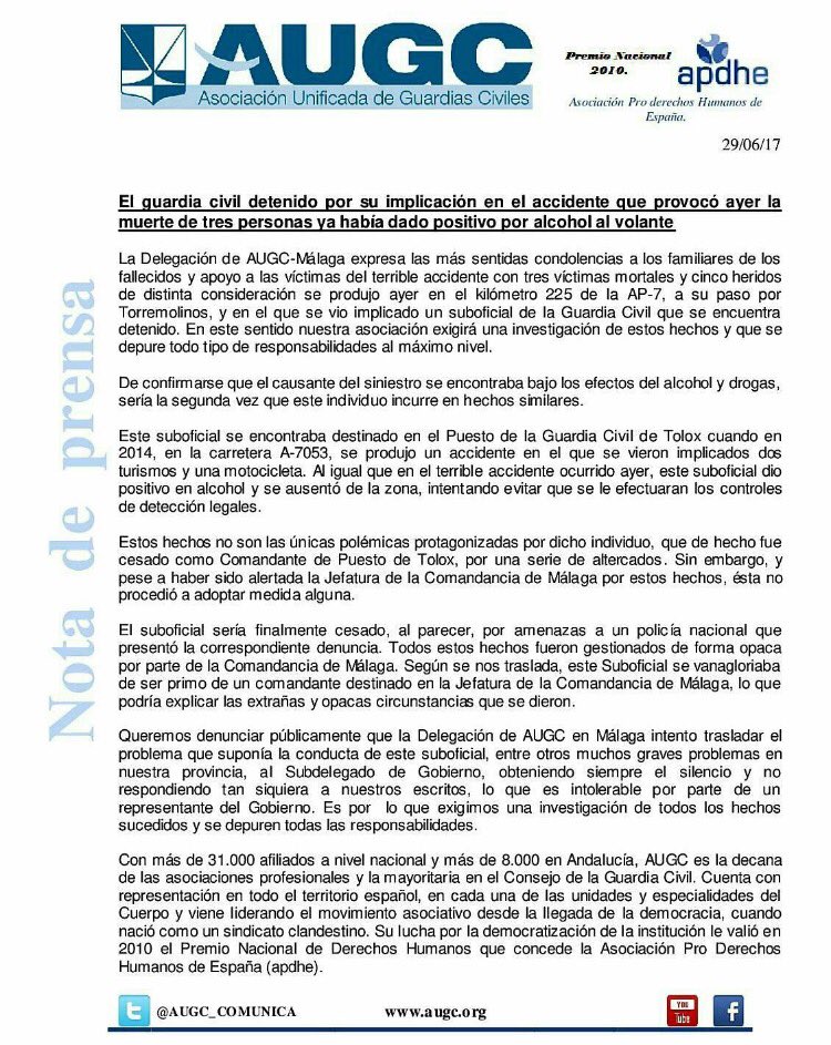 AUGC Tráfico on Twitter: AUGC Tráfico on Twitter: