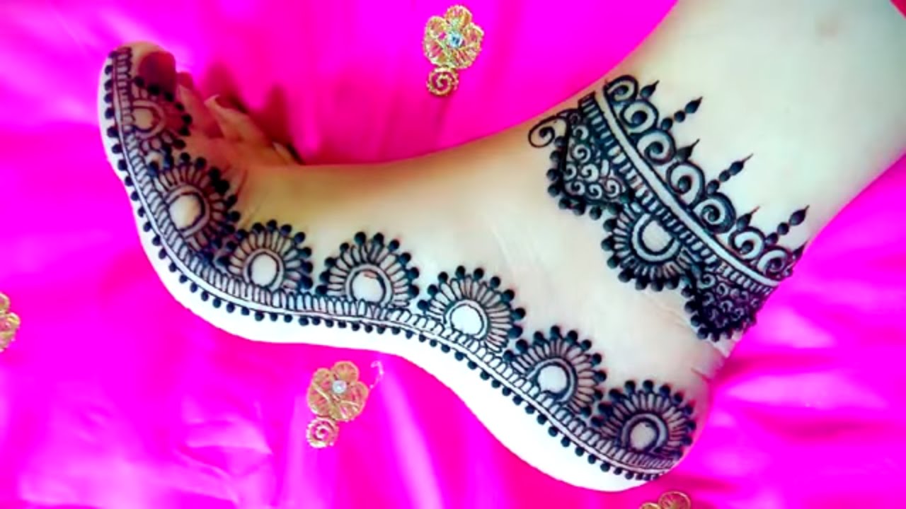 Simple Mehndi Designs For Legs For Beginners 50+ Stylish And Simple
