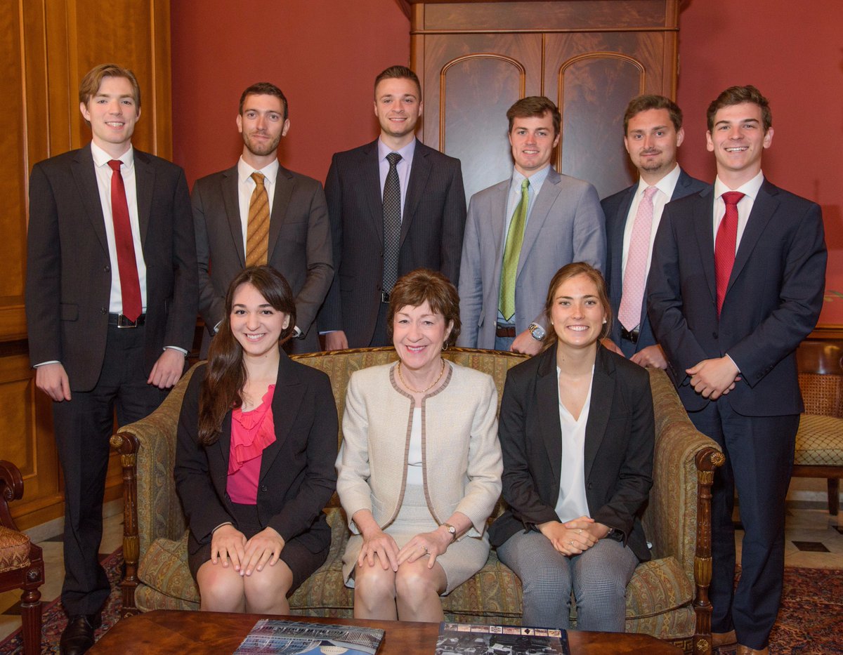 Always enjoy hosting breakfast for my interns in Senate dining room ...