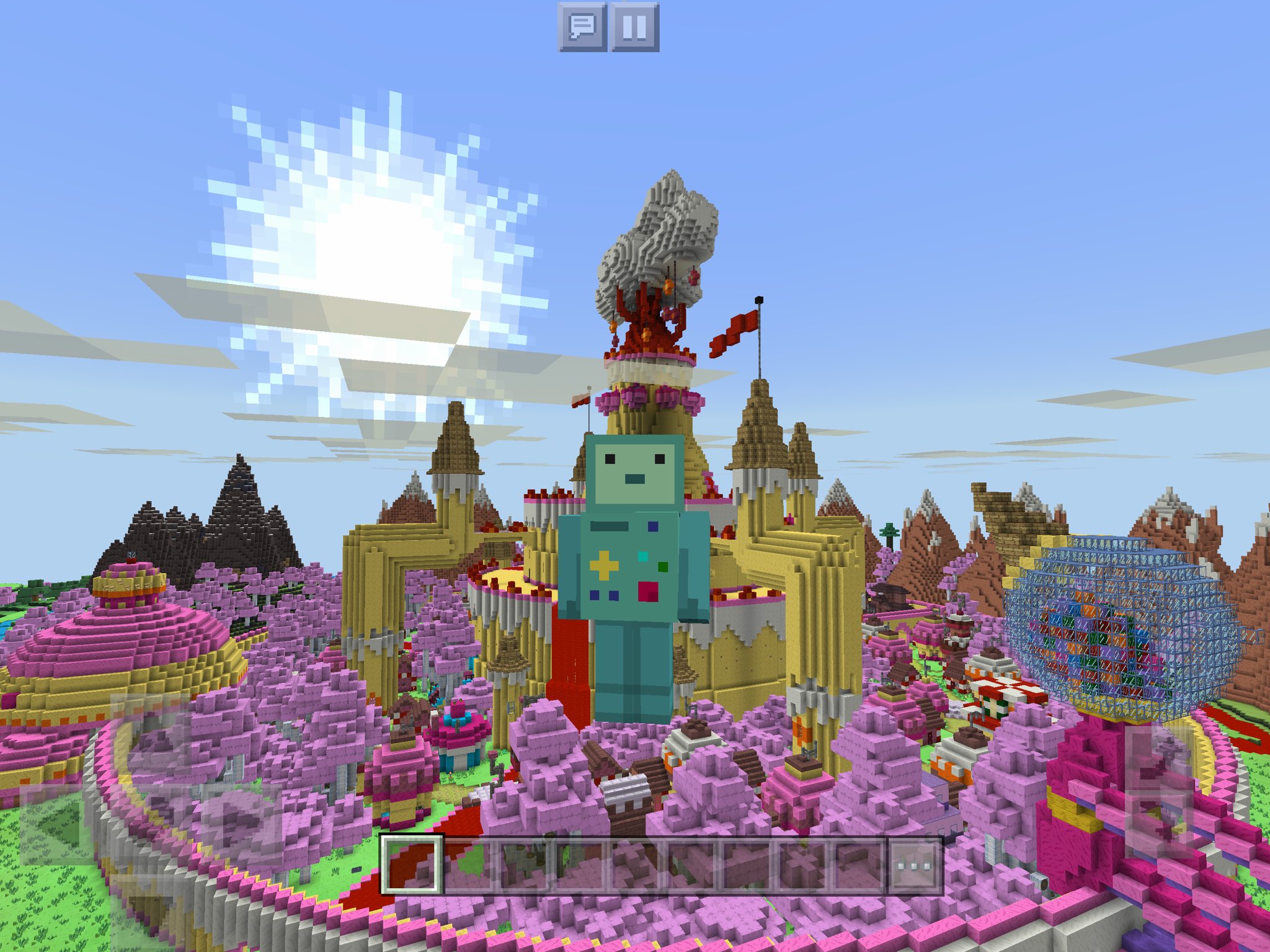 Minecraft Adventure Time Candy Kingdom