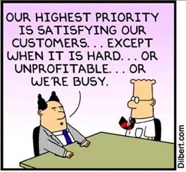 Customer First Cartoon