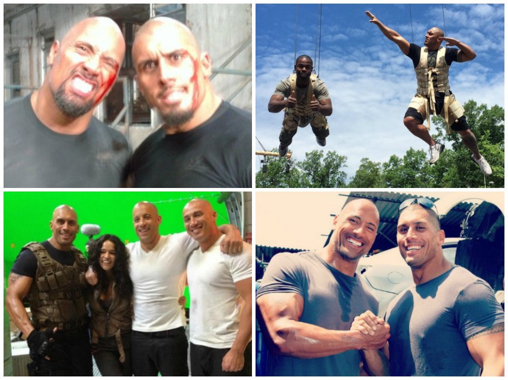Dwayne Johnson et sa doublure : son cousin Tanoai Reed est son sosie ...